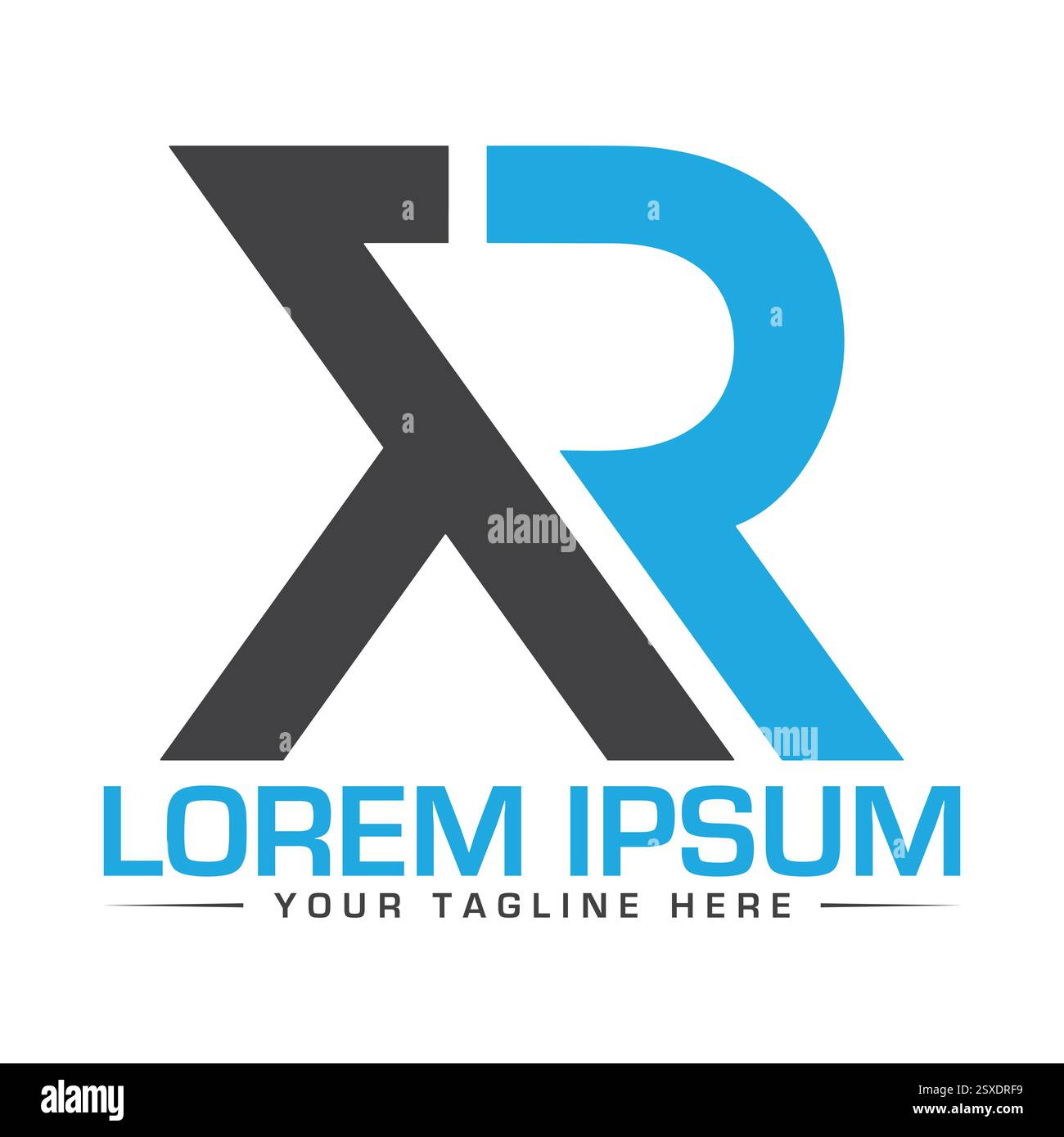 XR Letter Logo Design Stock Vector Image & Art - Alamy