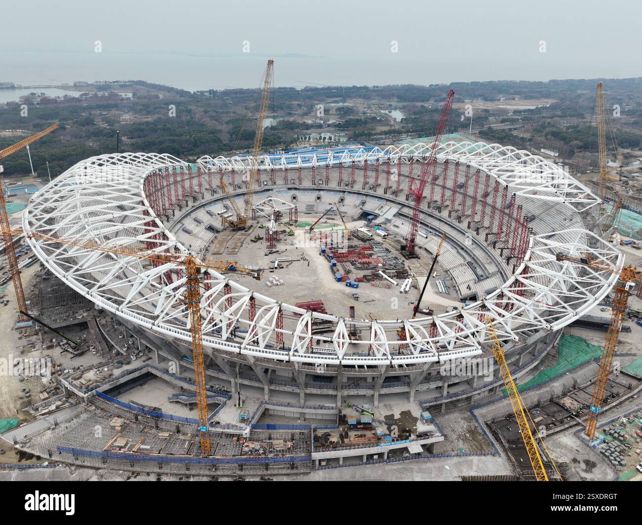 WUXI, CHINA - FEBRUARY 22, 2025 - Workers are working on the ...