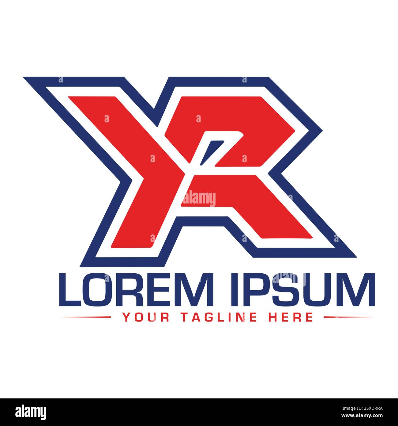 XR Letter Logo Design Stock Vector Image & Art - Alamy