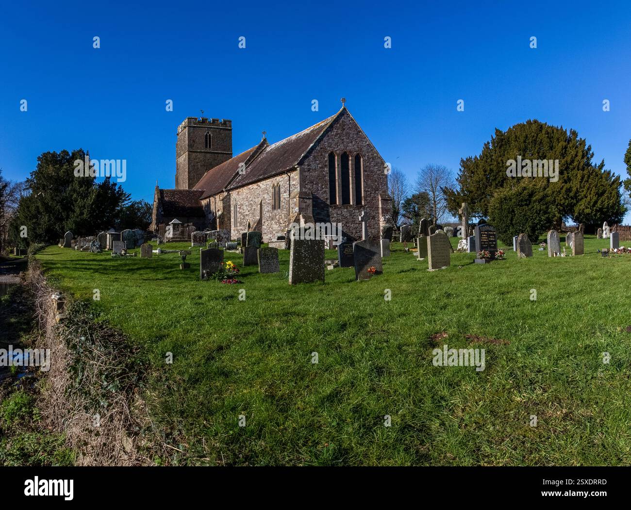 St Andrew's church, Awre stands on the highest ground of the Awre ...