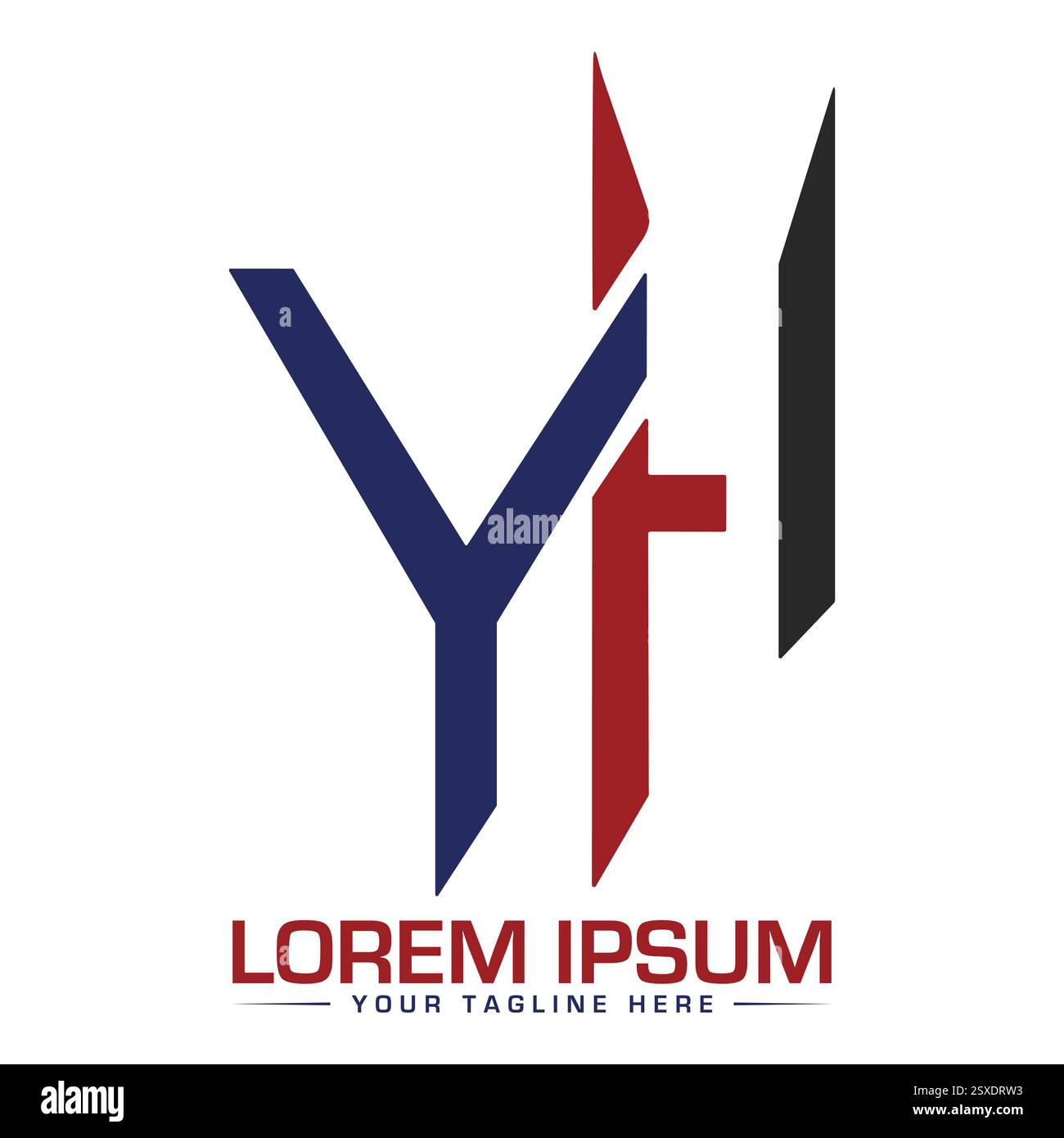 YH Letter Logo Design Stock Vector Image & Art - Alamy