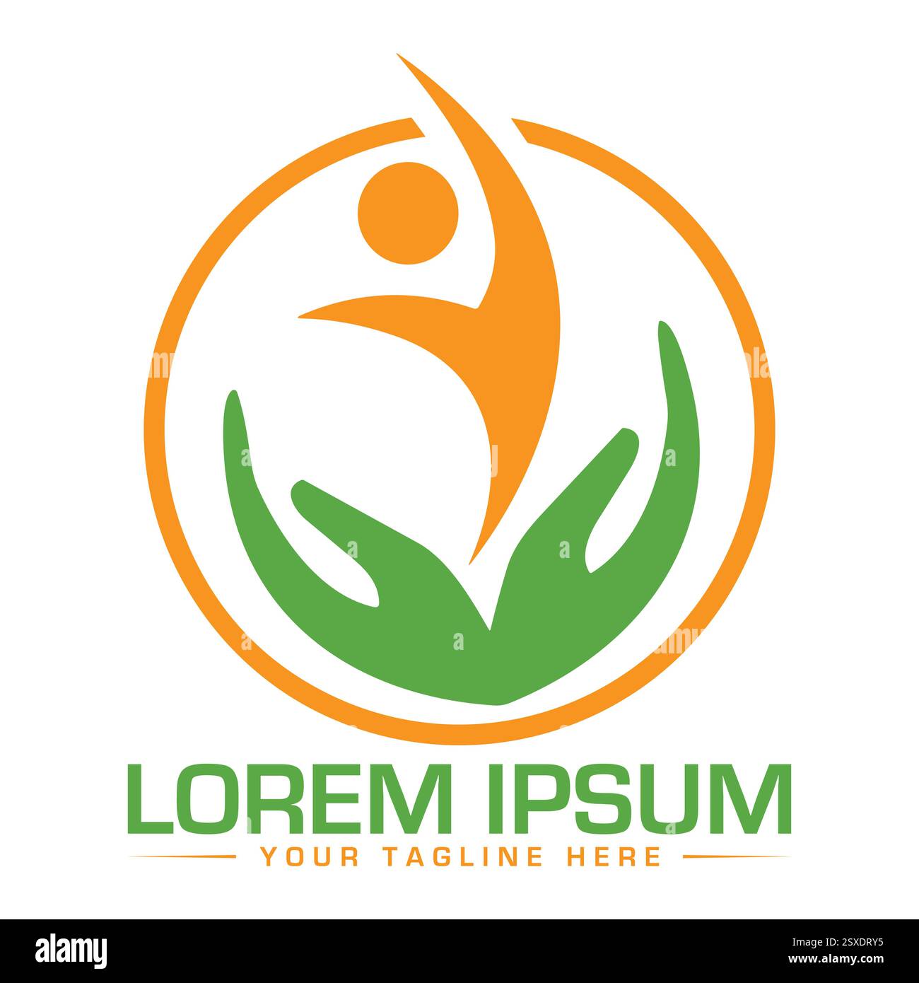 Wellness Logo Design Stock Vector Image & Art - Alamy