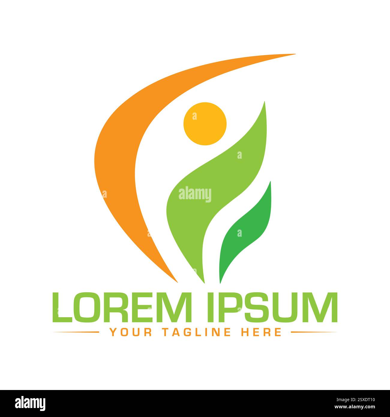 Wellness Logo Design Stock Vector Image & Art - Alamy