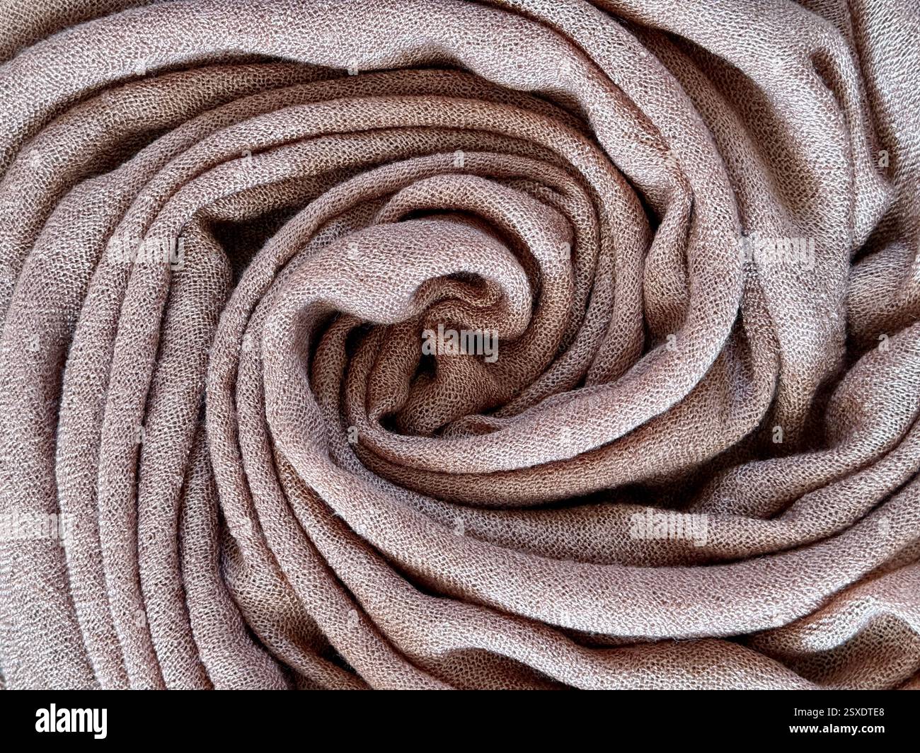 Fabric as background in Mocha mousse color of the year 2025 with earthy ...