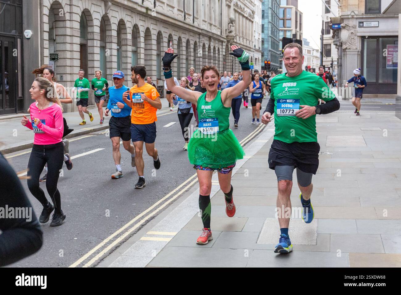 Cancer Research UK London Winter Run, 10th Anniversary Feb 2025 Stock ...