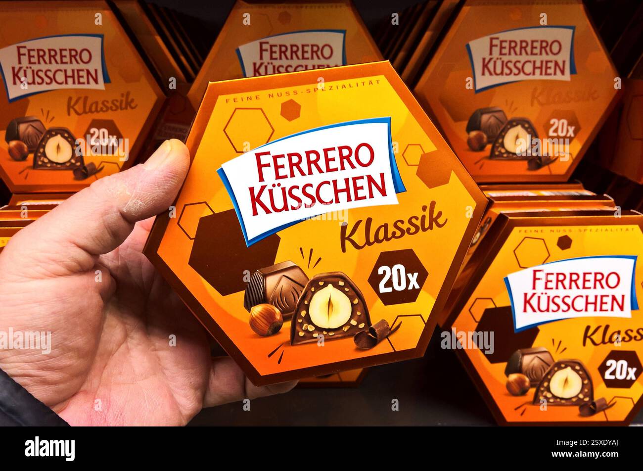 Ferrero Küsschen Klassik. Ferrero Küsschen sind Nuss -Pralinen, die aus ...