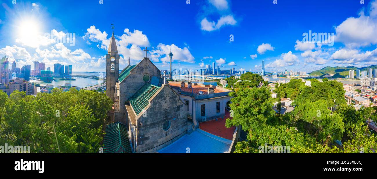 Bishop's Mountain Church, West Wangyang Mountain, Macau, China Stock ...