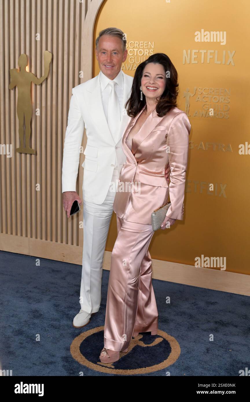 LOS ANGELES, USA. February 23, 2025: Fran Drescher & Peter Marc ...