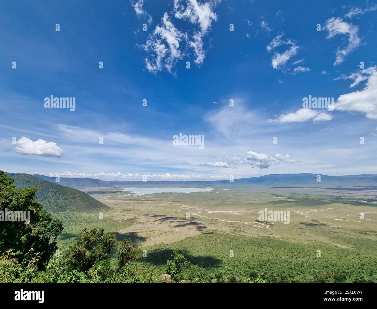 The breathtaking view of the Ngorongoro Crater showcases the incredible ...