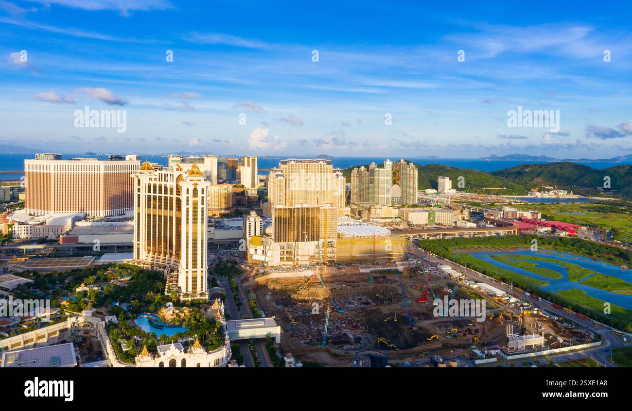 Aerial Scenery of Taipa and Coloane Islands in Macau, China Stock Photo ...