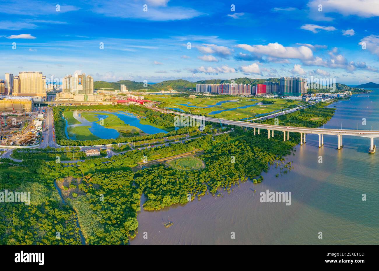Aerial Scenery of Taipa and Coloane Islands in Macau, China Stock Photo ...
