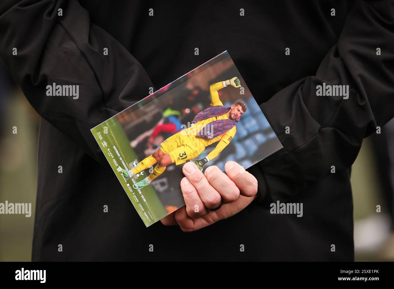 Alex Palmer of Ipswich Town features on the match day programme cover ...