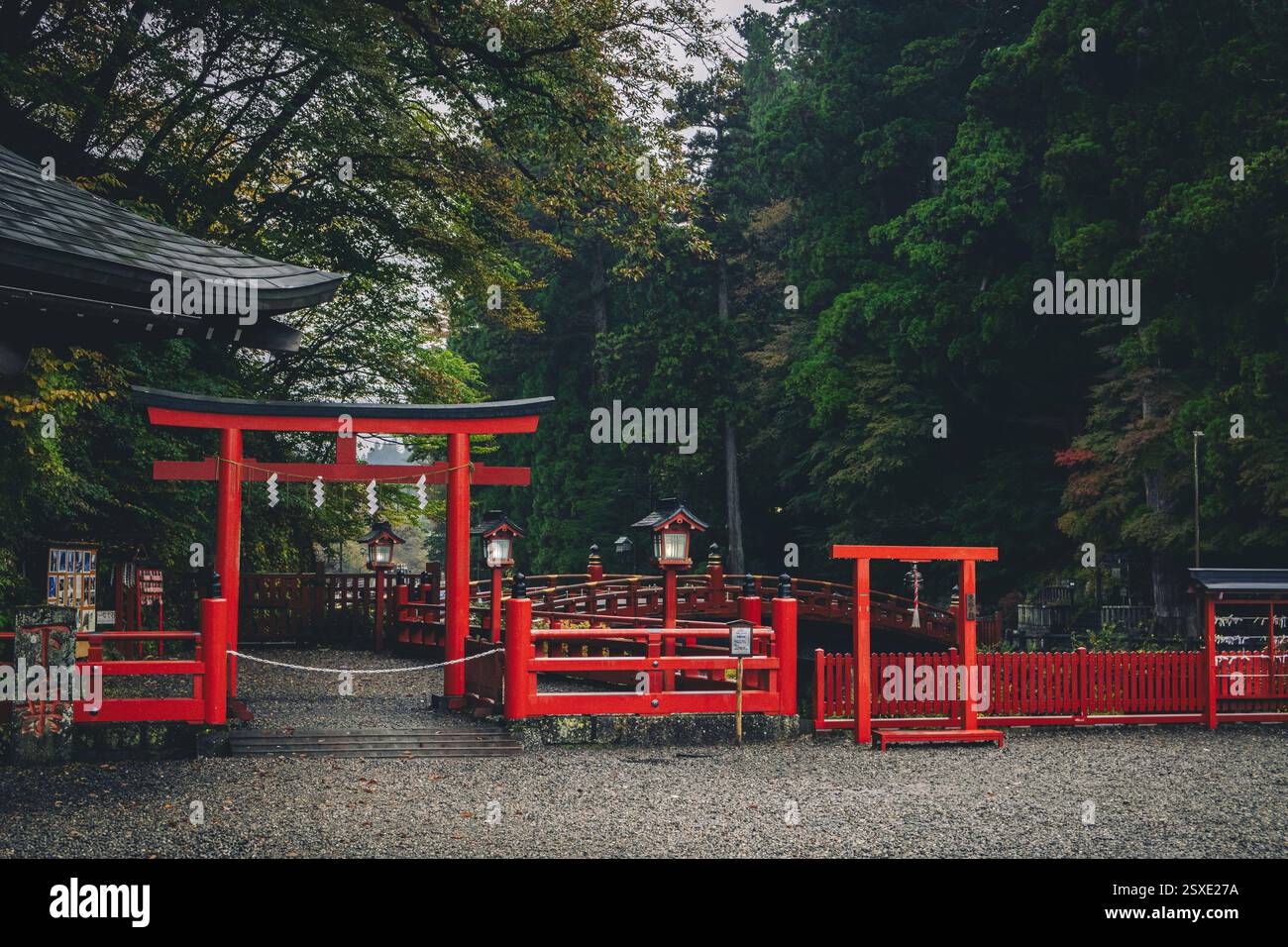 photo of the entrance to the Shinkyo Bridge Stock Photo - Alamy