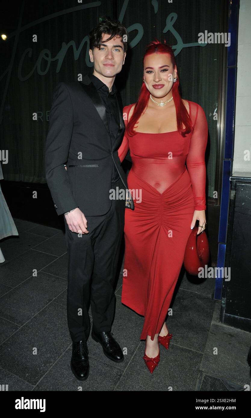 London, UK. 22nd Feb, 2025. Cameron Crook and Megan Bolton at the LFW a ...