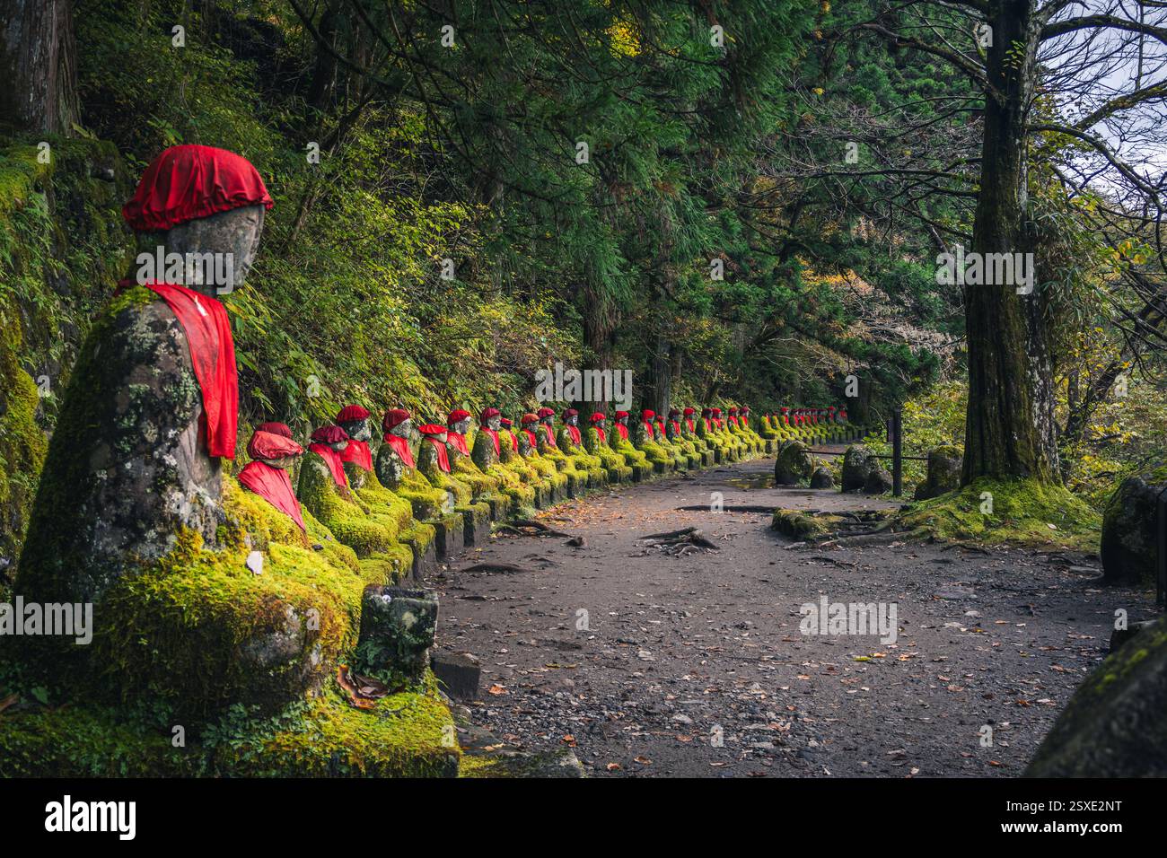 photo of Jizo Bosatsu statues in Nikko (Kanmangafuchi Abyss Stock Photo ...