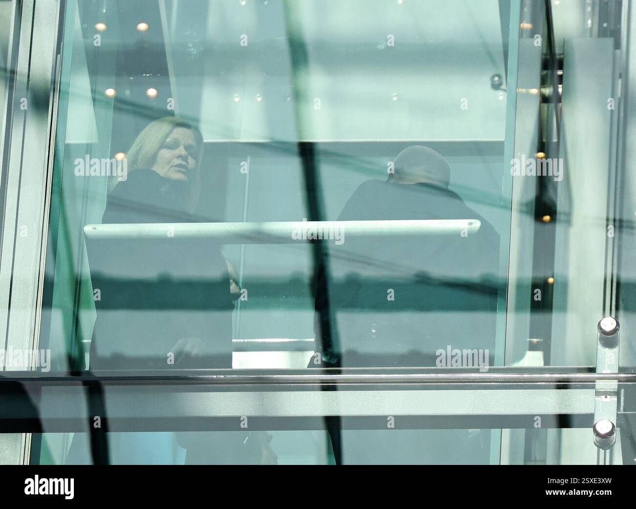 Berlin, Germany. 24th Feb, 2025. Nancy Faeser (SPD), Federal Minister ...