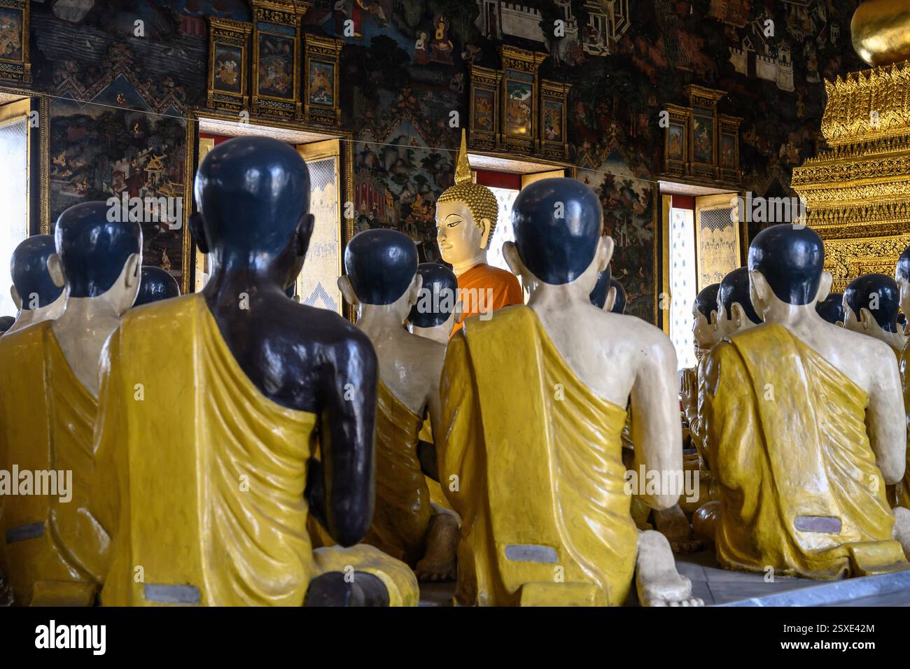Bangkok, Thailand. February 20th 2025. Around 80 colourful plaster ...