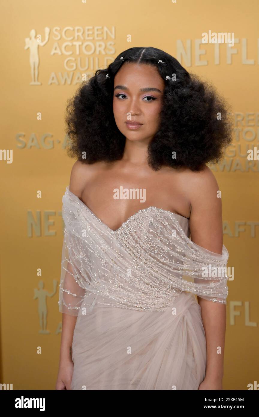 LOS ANGELES, USA. February 23, 2025: Aisha Dee at the 2025 Screen ...