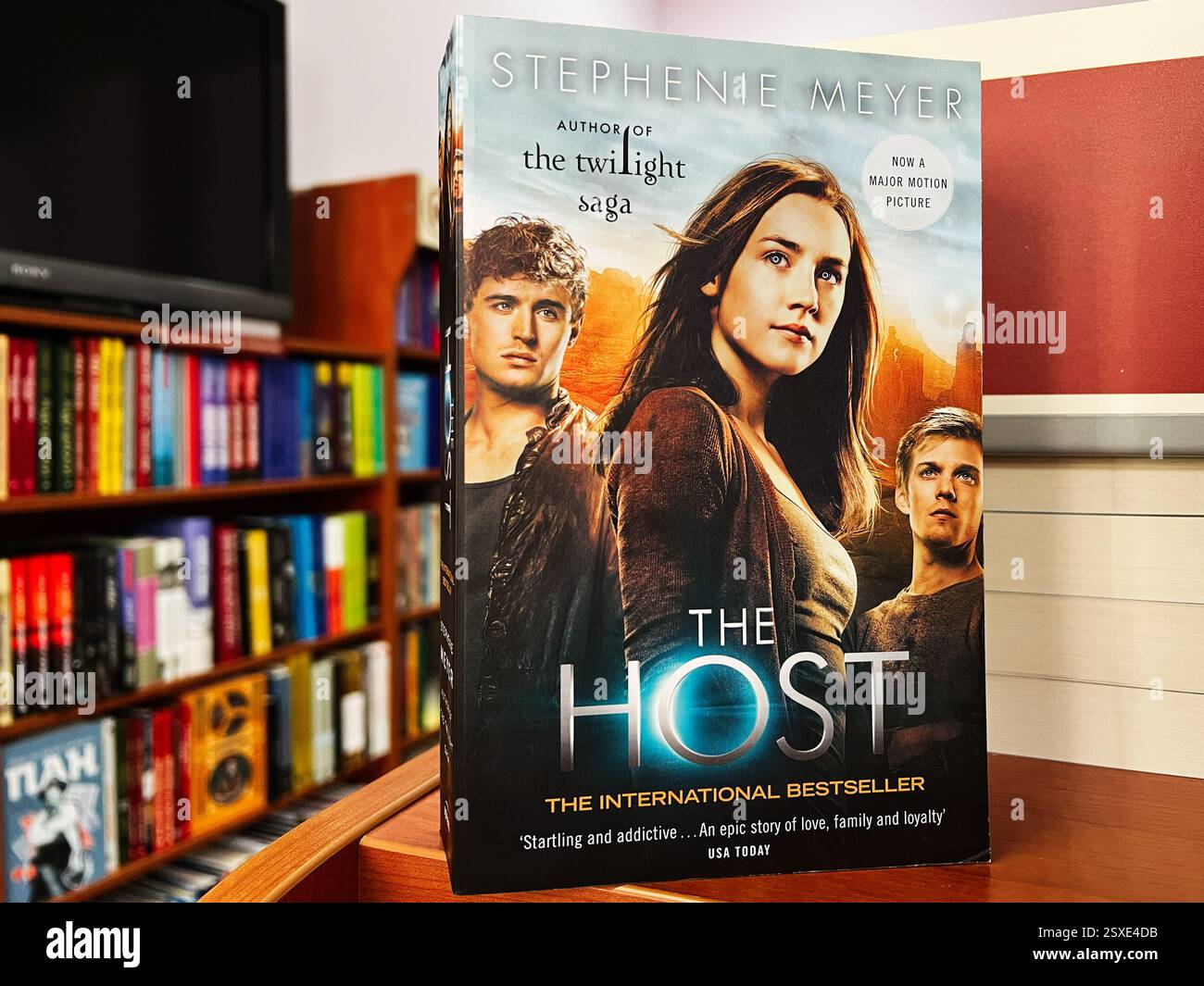 Lviv, Ukraine - February 20, 2025: Photograph of the book The Host by ...