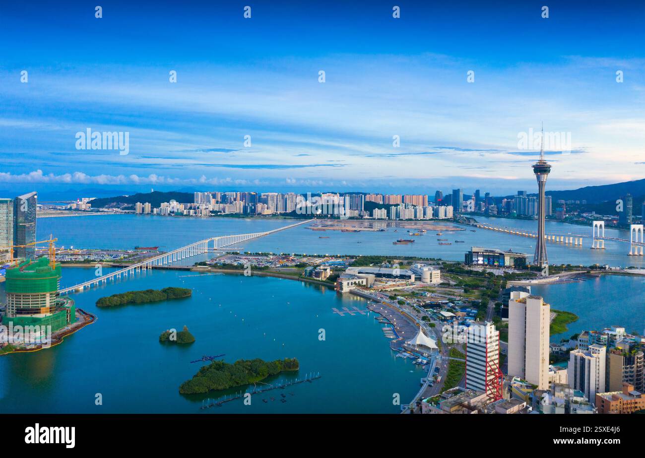Aerial Scenery of Macau Bay, China Stock Photo - Alamy