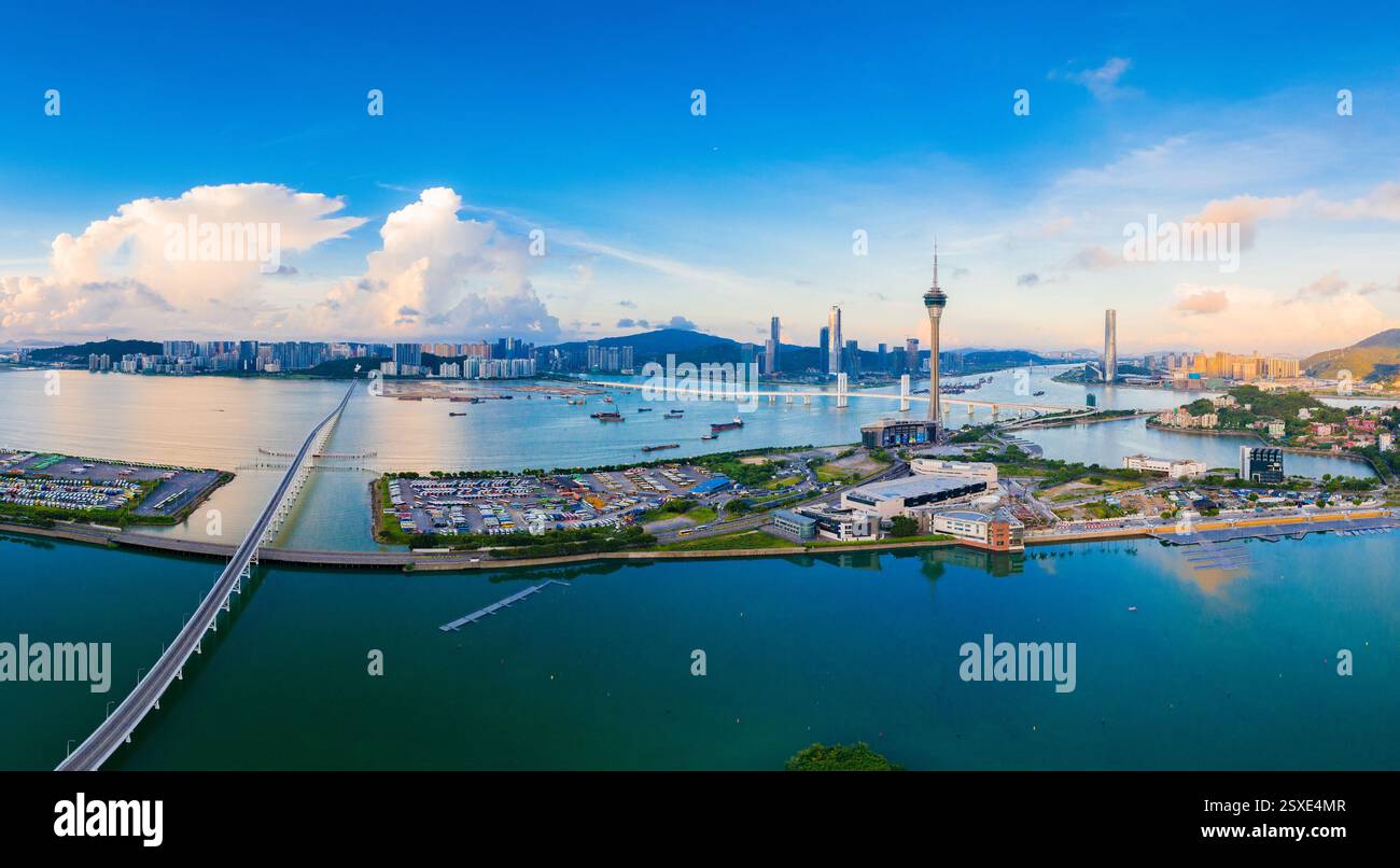 Aerial Scenery of Macau Bay, China Stock Photo - Alamy