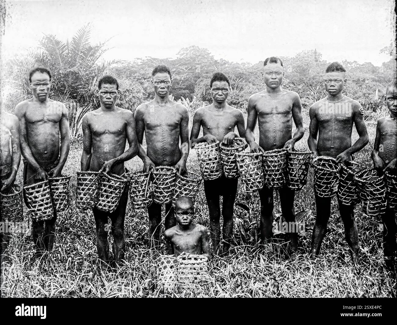 A historical photograph from around 1905 depicting a group of Bongwonga ...