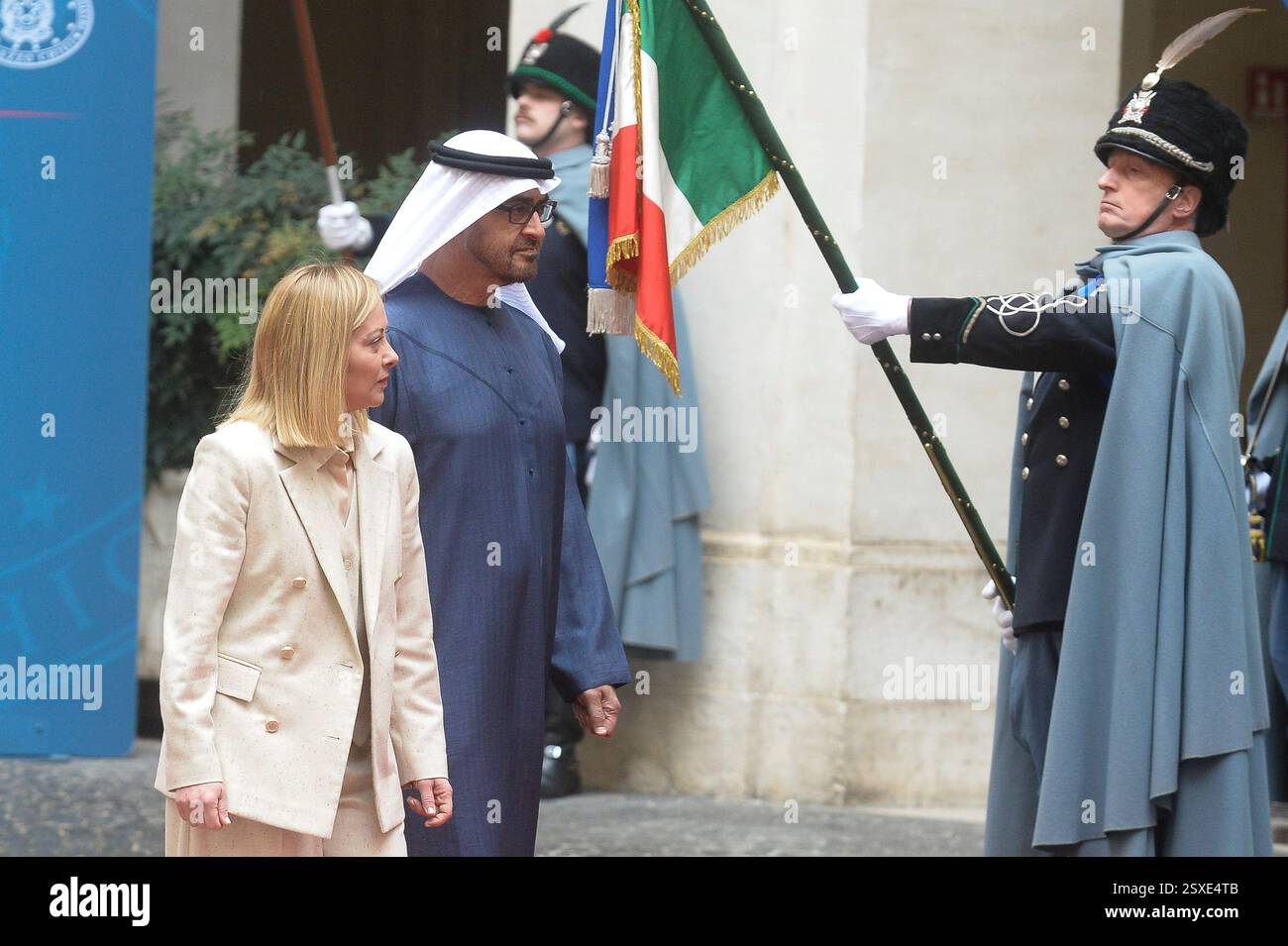 Italy, Rome, February 24, 2025 : Chigi Palace, the Italian Prime ...