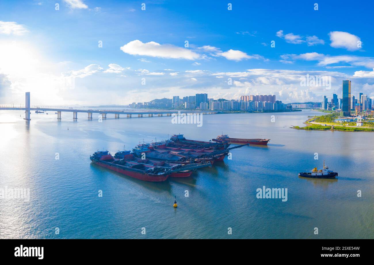 Aerial Scenery of Macau Bay, China Stock Photo - Alamy