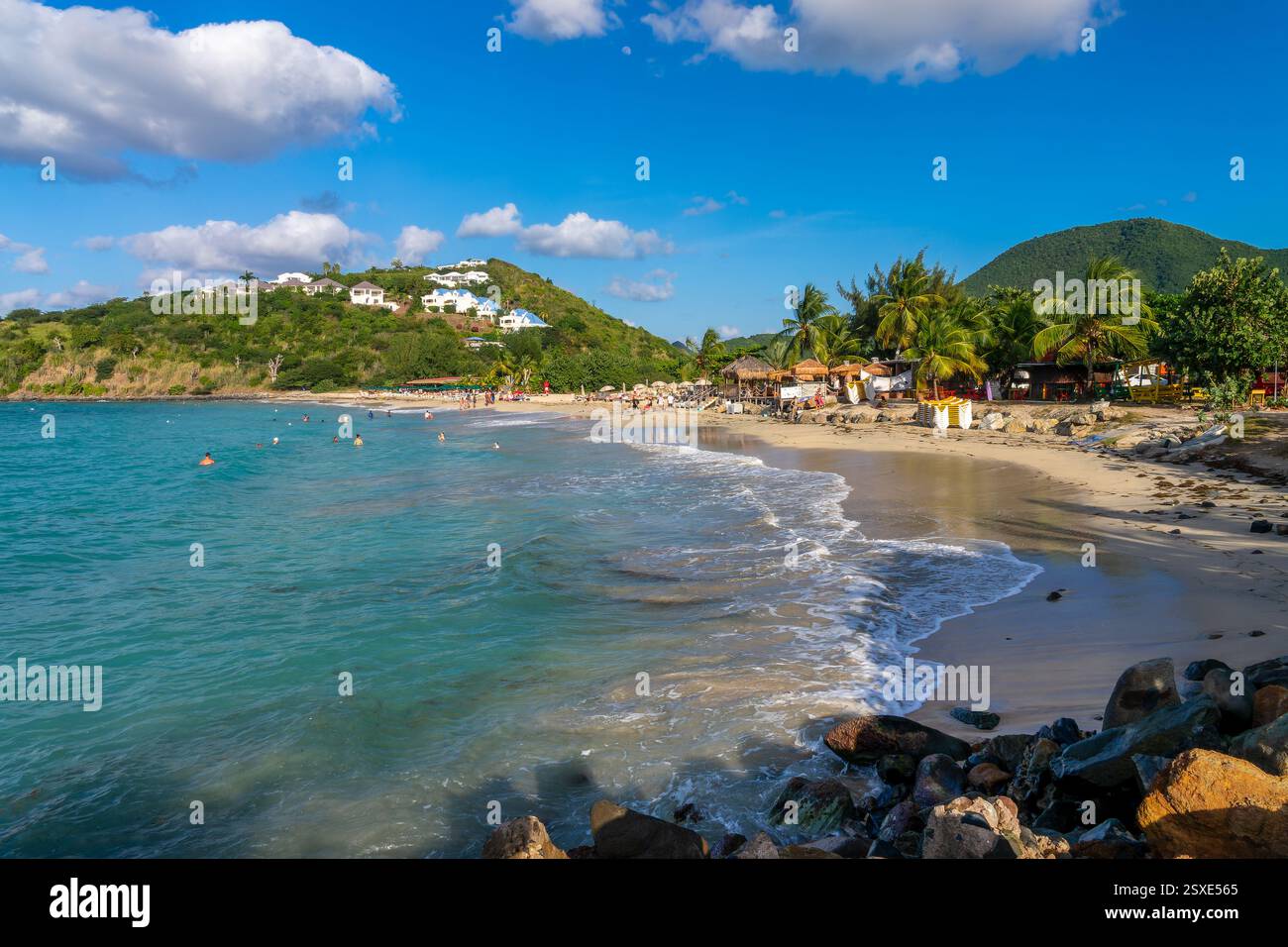 View of Friar's Bay beach, Caribbean dream and landscape, Saint Martin ...
