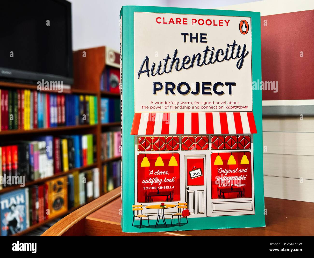 Lviv, Ukraine - February 20, 2025: The novel 'The Authenticity Project ...