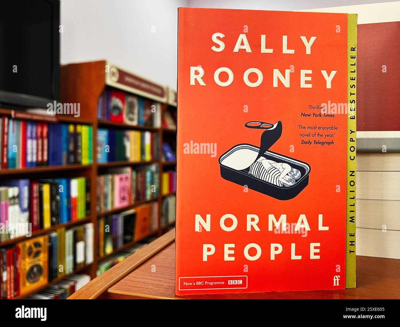 Lviv, Ukraine - February 20, 2025: The cover of the book 'Normal People ...