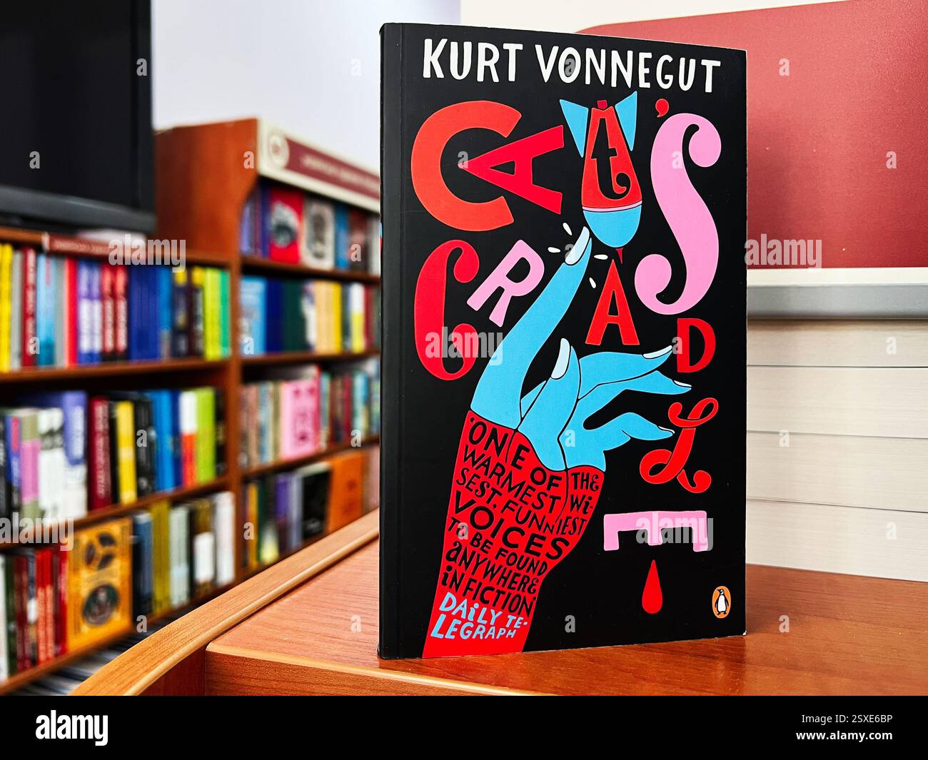 Lviv, Ukraine - February 20, 2025: A vibrant cover of Kurt Vonnegut's ...