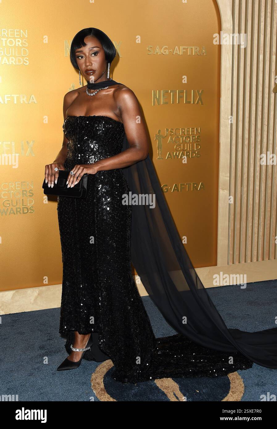 Los Angeles, USA. 23rd Feb, 2025. Nana Mensah arriving to the 31st ...