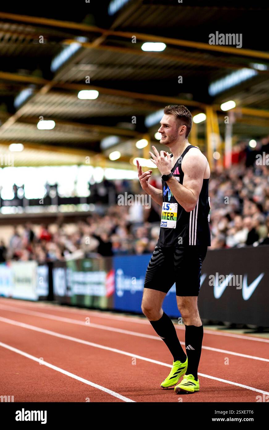 Dortmund, Deutschland. 23rd Feb, 2025. Robin Ganter (MTG Mannheim) wird ...