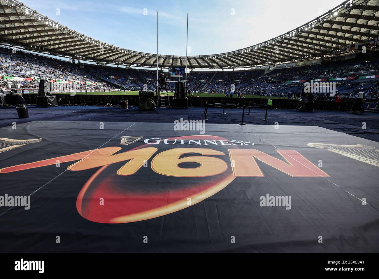 Rome, Italy. 23rd Feb, 2025. Banner M6N seen during the Guinness Six ...