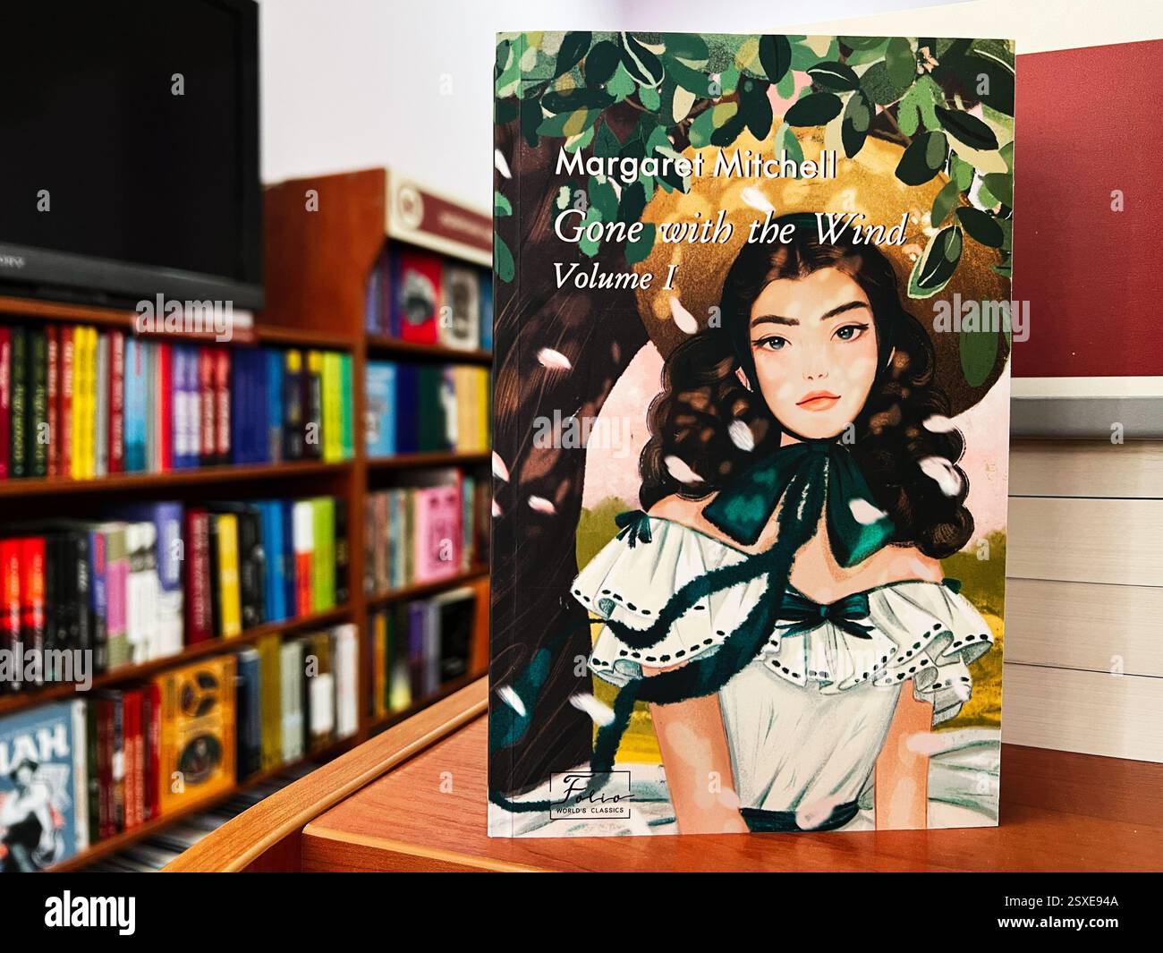 Lviv, Ukraine - February 20, 2025: Hardcover book displaying the cover ...