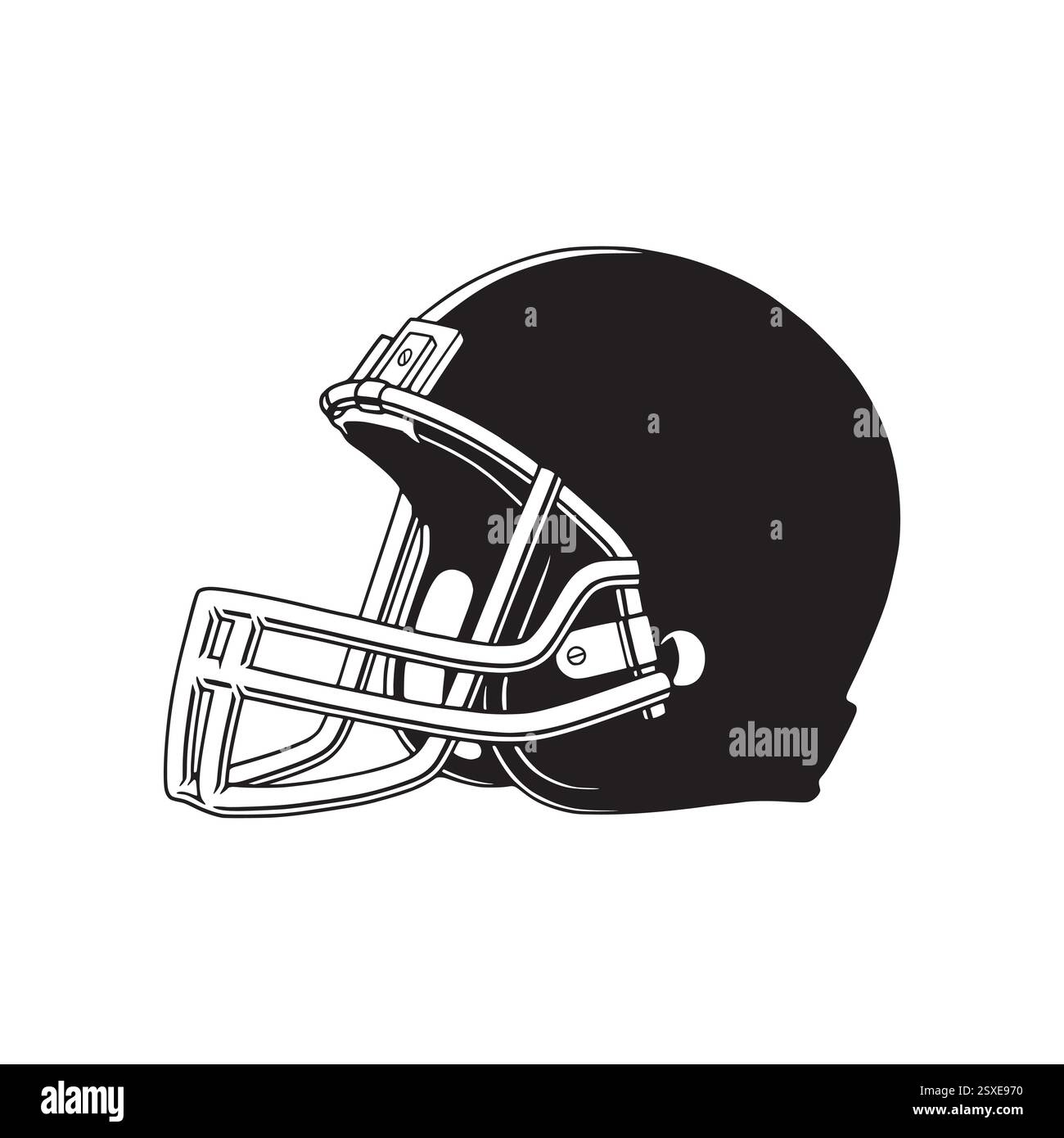Football helmet design concept. American football helmet simple ...