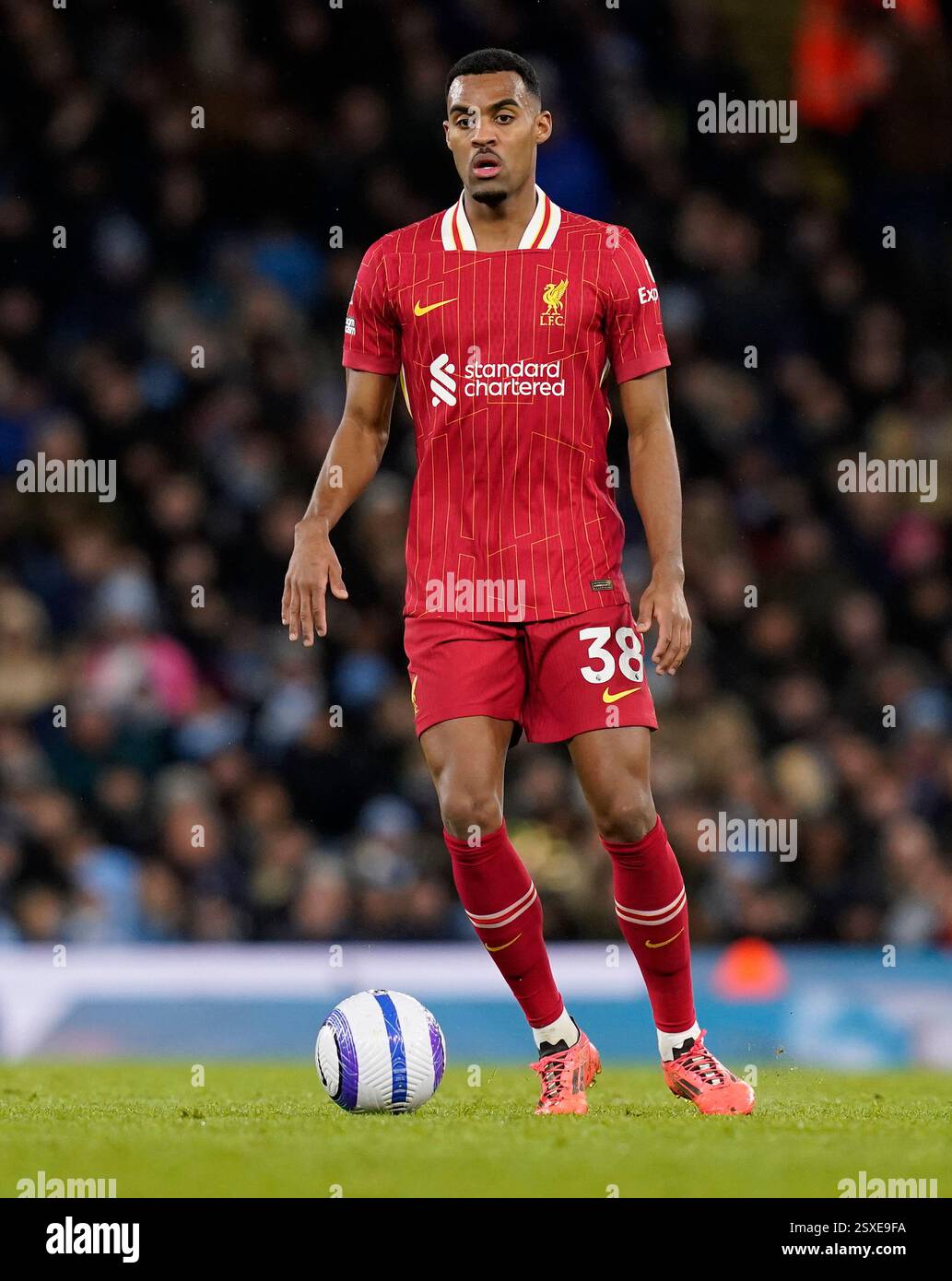 Manchester, UK. 23rd Feb, 2025. Ryan Gravenberch of Liverpool during ...