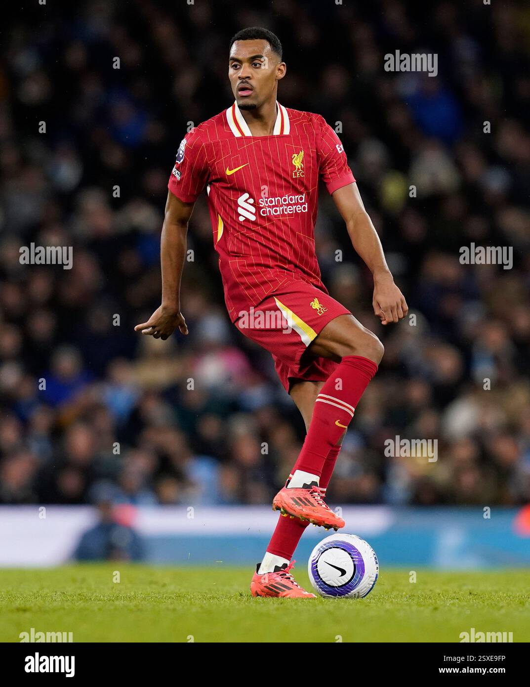 Manchester, UK. 23rd Feb, 2025. Ryan Gravenberch of Liverpool during ...