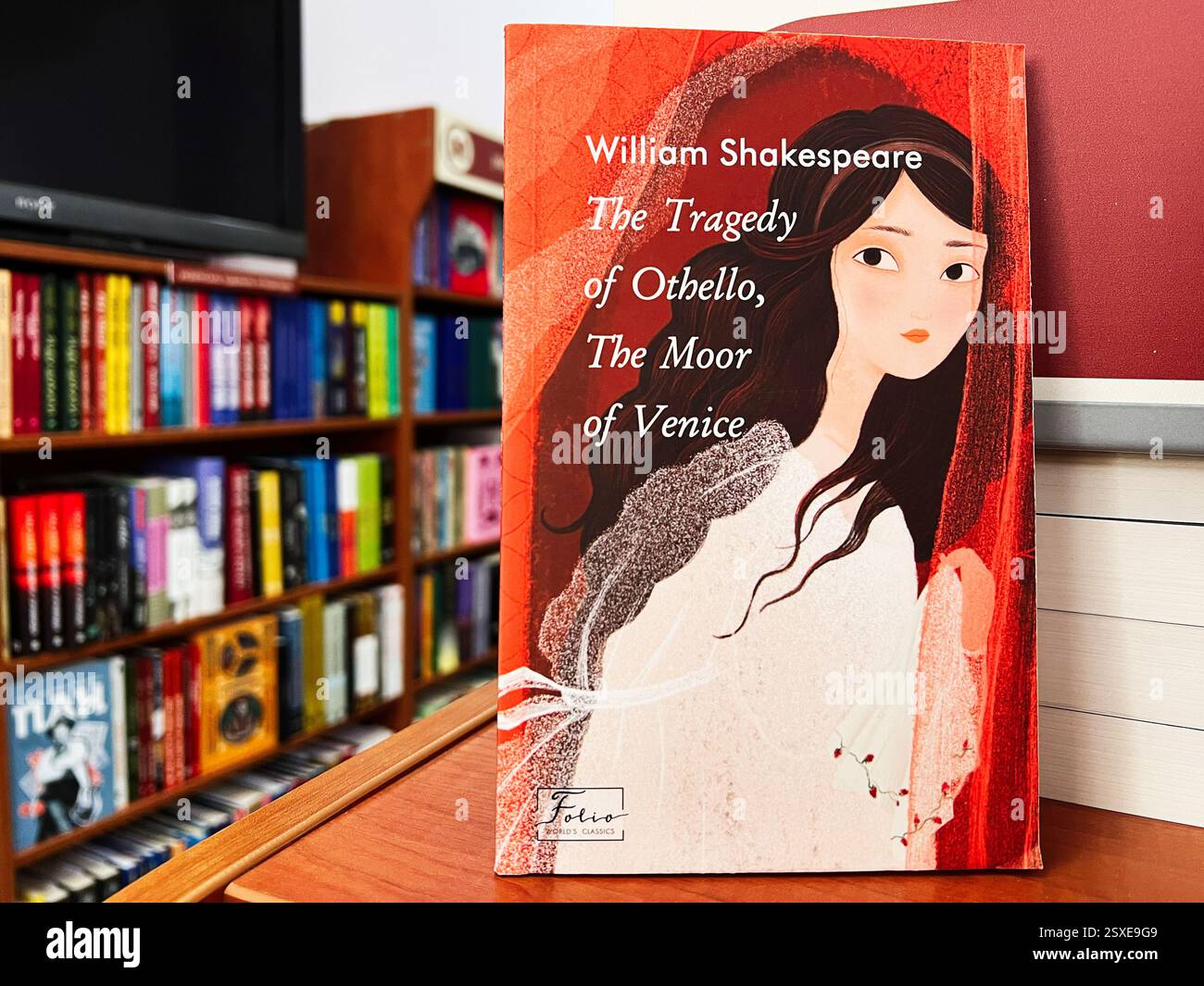 Lviv, Ukraine - February 20, 2025: Artistic book cover of Othello by ...