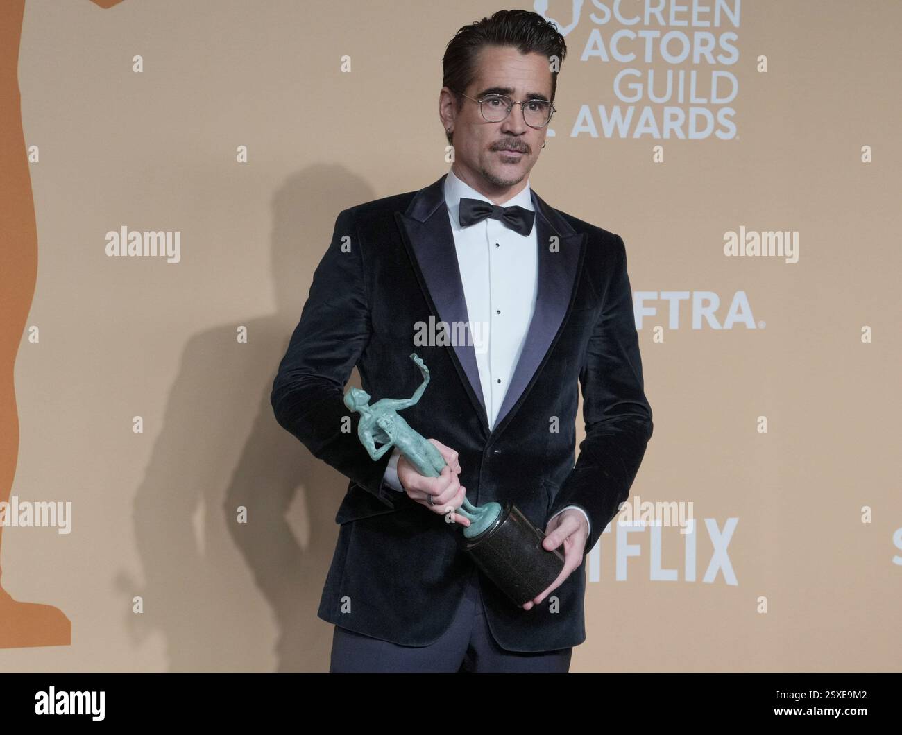 Los Angeles, USA. 23rd Feb, 2025. Colin Farrell, winner of Outstanding ...