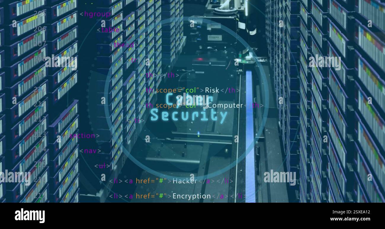 Image of shield icon and data processing over computer servers Stock ...