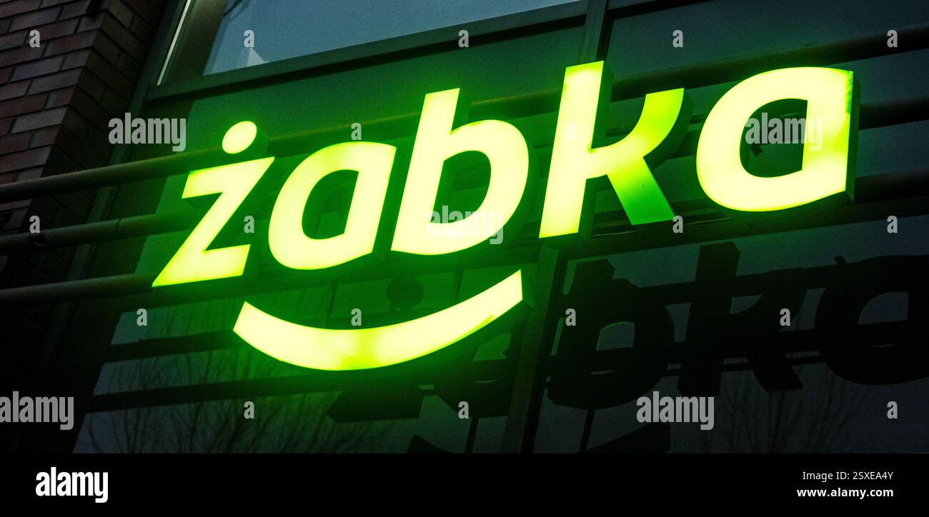 Zabka Logo in Wroclaw, Poland 28 Jan 2025 Stock Photo - Alamy