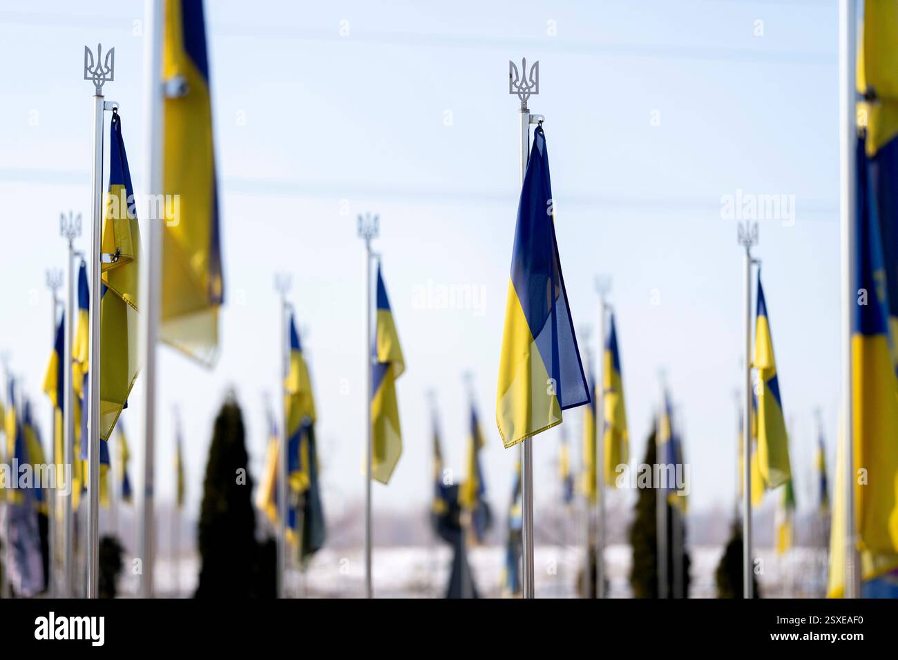 Bucha, Kyiv Region, Ukraine. 24th Feb, 2025. On the 3rd year ...