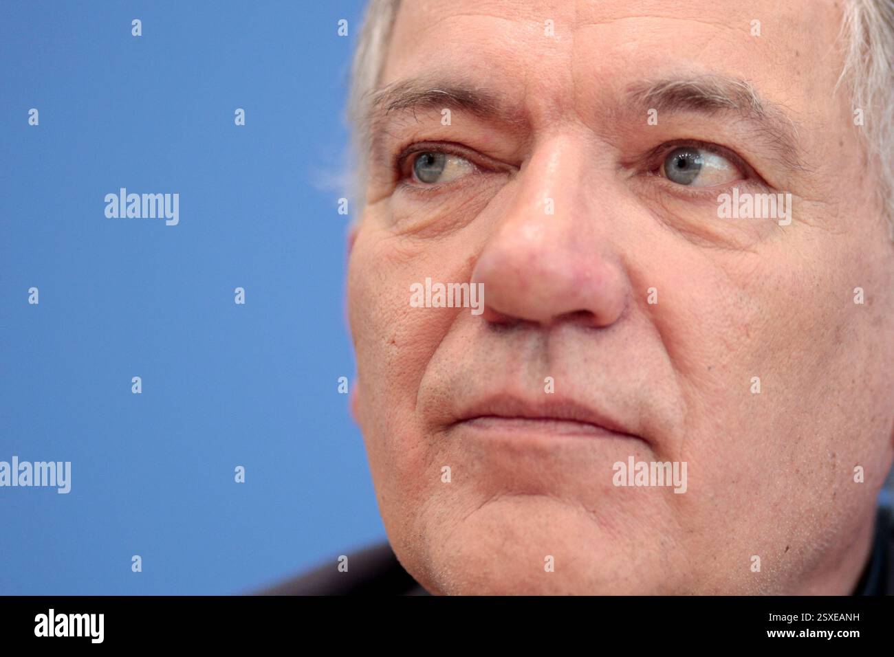 24 February 2025, Berlin: Jan van Aken (Die Linke), party chairman ...