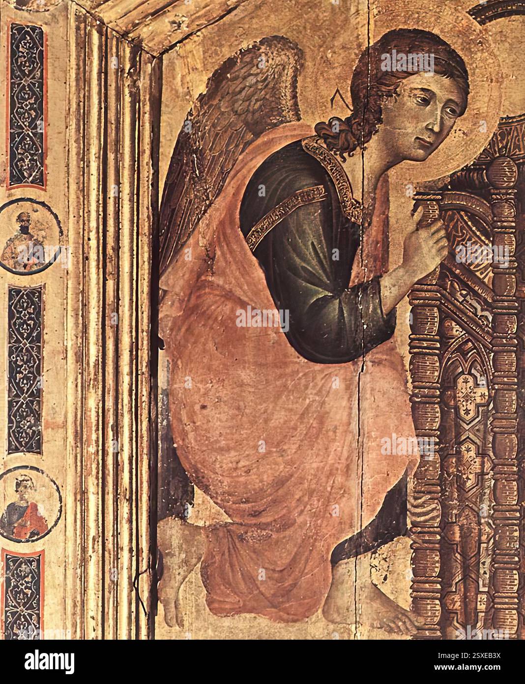 DUCCIO di Buoninsegna (b. ca. 1255, Siena, d. 1319, Siena) Rucellai Madonna (detail) 1285 ...