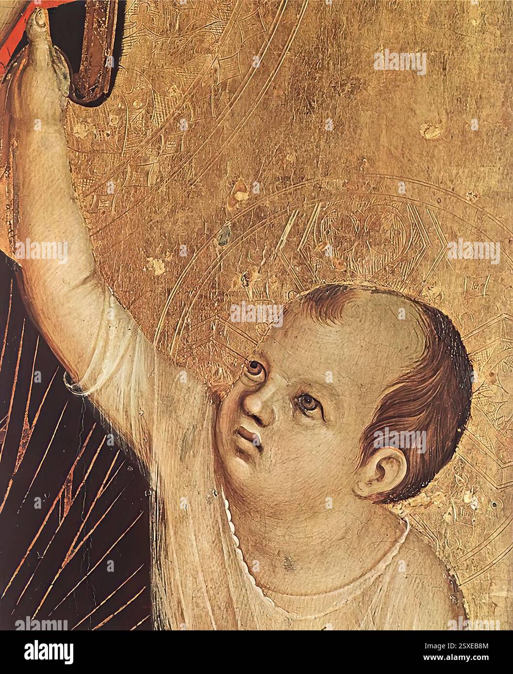 DUCCIO di Buoninsegna (b. ca. 1255, Siena, d. 1319, Siena) Crevole Madonna (detail) 1283-84 ...