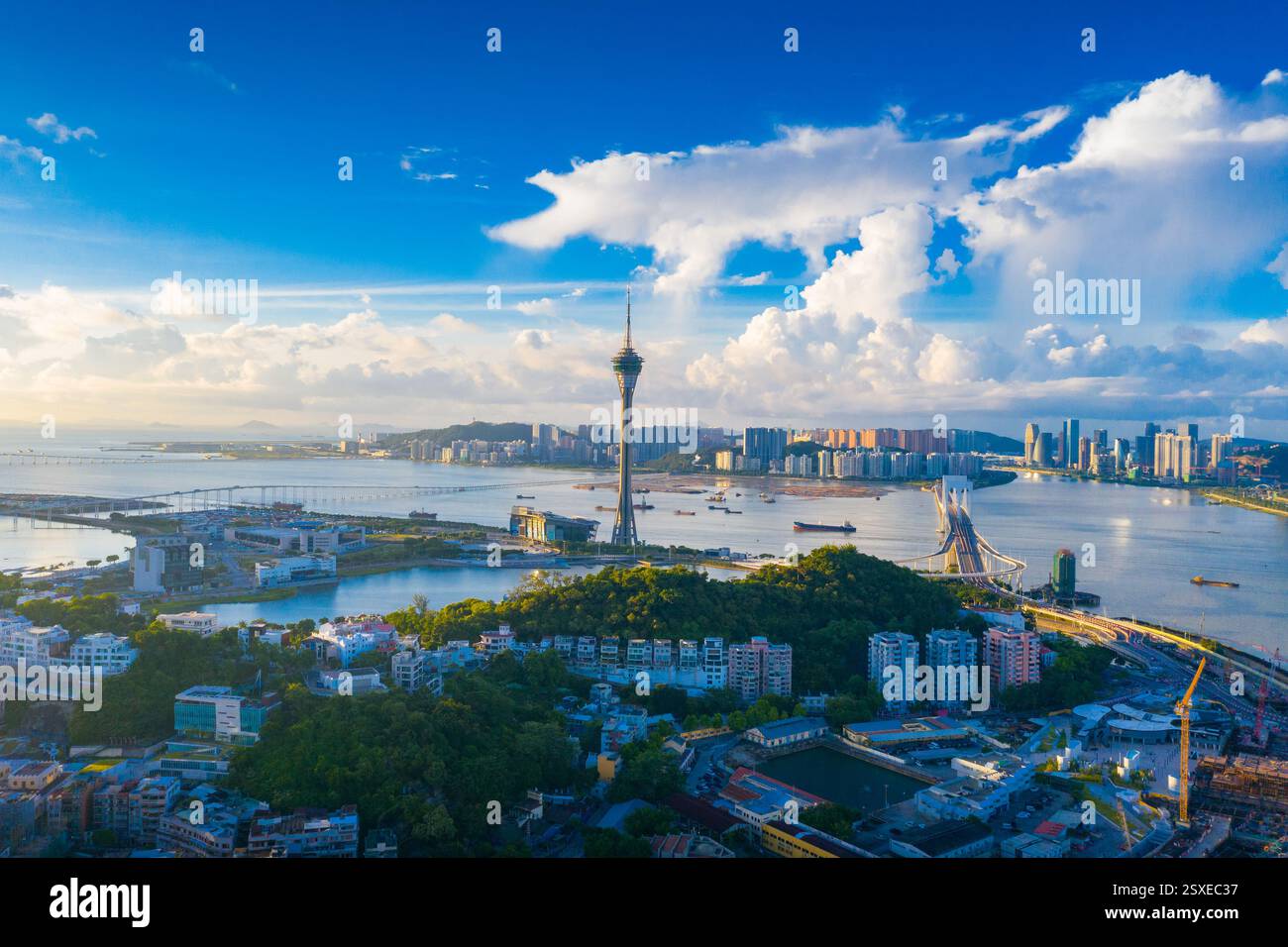 Aerial Scenery of Zhuhai and Macau Bay in China Stock Photo - Alamy