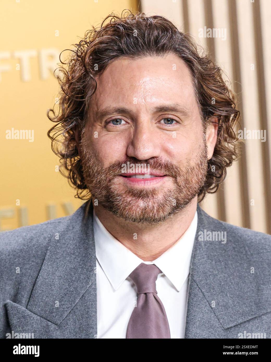 LOS ANGELES, CALIFORNIA, USA - FEBRUARY 23: Edgar Ramirez wearing Saint ...