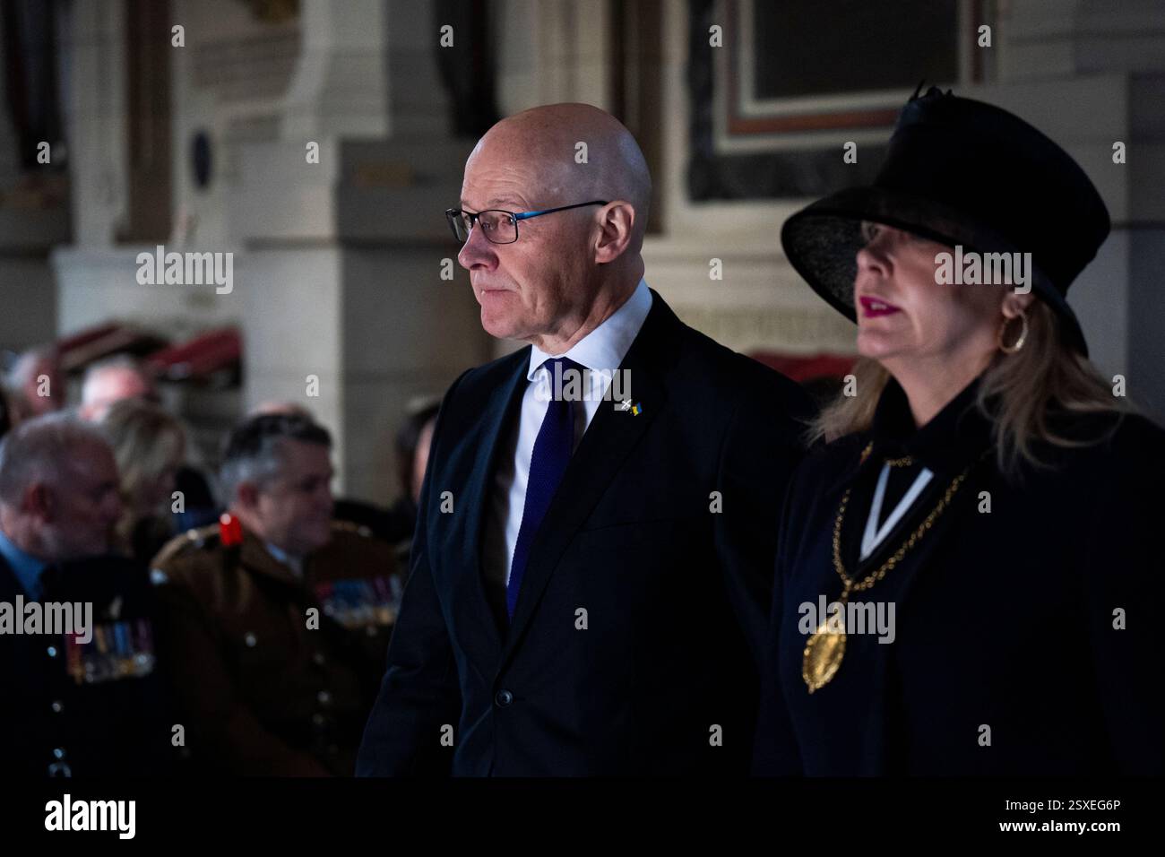First Minister of Scotland John Swinney and Depute Lord Provost Lezley ...